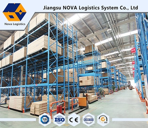 Heavy Duty Blue Frame and Orange Box Beam Rack from China manufacturer ...