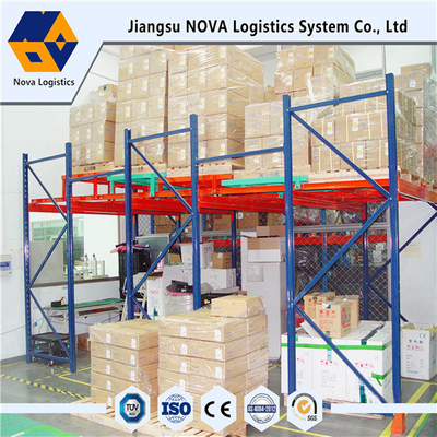 Heavy Duty Blue Frame and Orange Beam Push Back Racking from China ...